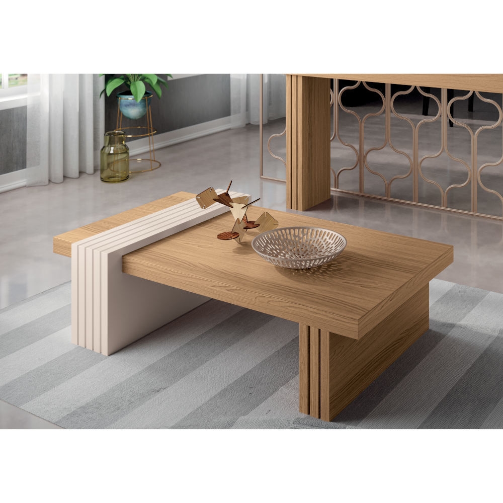 Mesa de Centro Retangular HB Móveis Luna Multisom