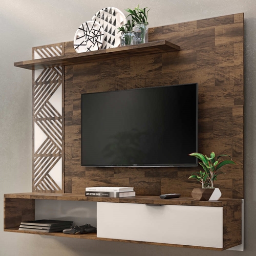 Painel para TV até 50 Polegadas 1,60m HB Móveis Grid Multisom