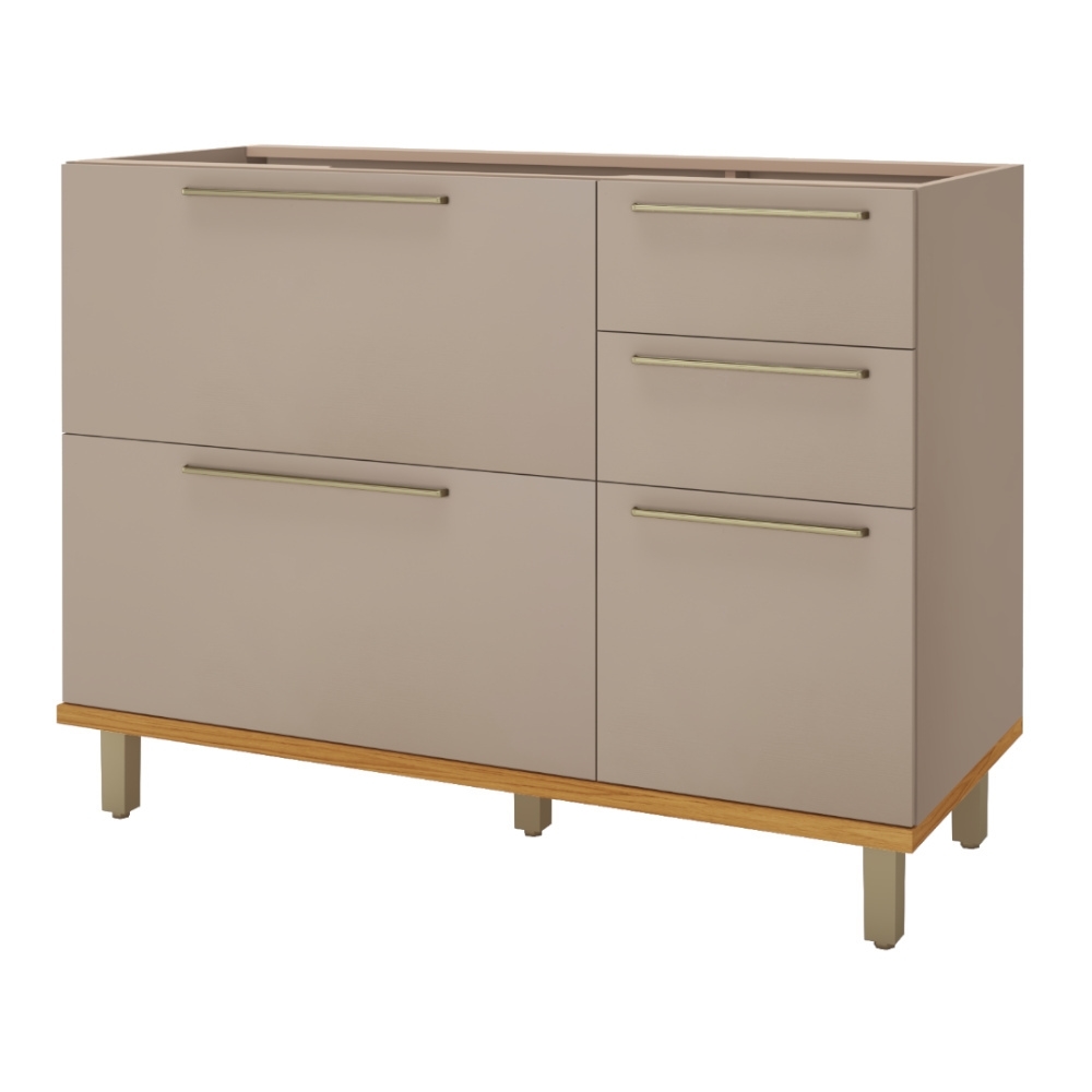 Balcão Pia 120cm 2 Portas 3 Gavetas Indekes Munique | Schumann