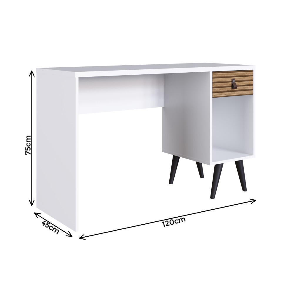 Escrivaninha 1 Gaveta Genialflex Amber | Schumann