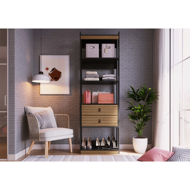 Closet 2 Gavetas 4 Prateleiras Genialflex Amber | Schumann