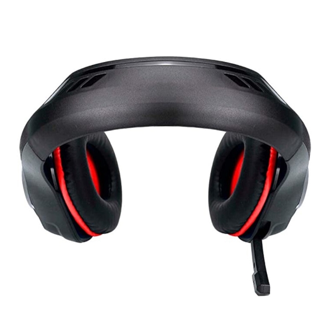 Kit Gamer ELG com Cadeira e Headset Preto e Vermelho Multisom