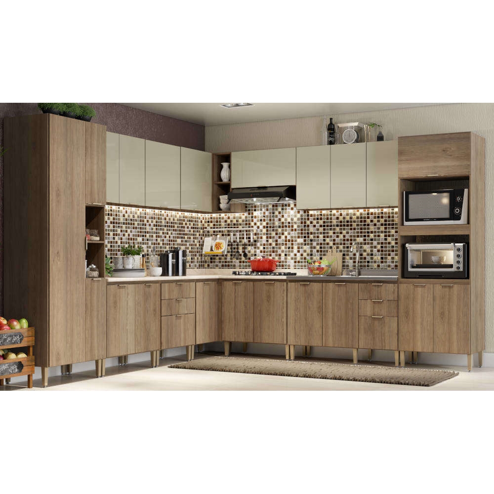 Cozinha Completa 21P 6G THB Personalité -Canela/Noce B | Schumann