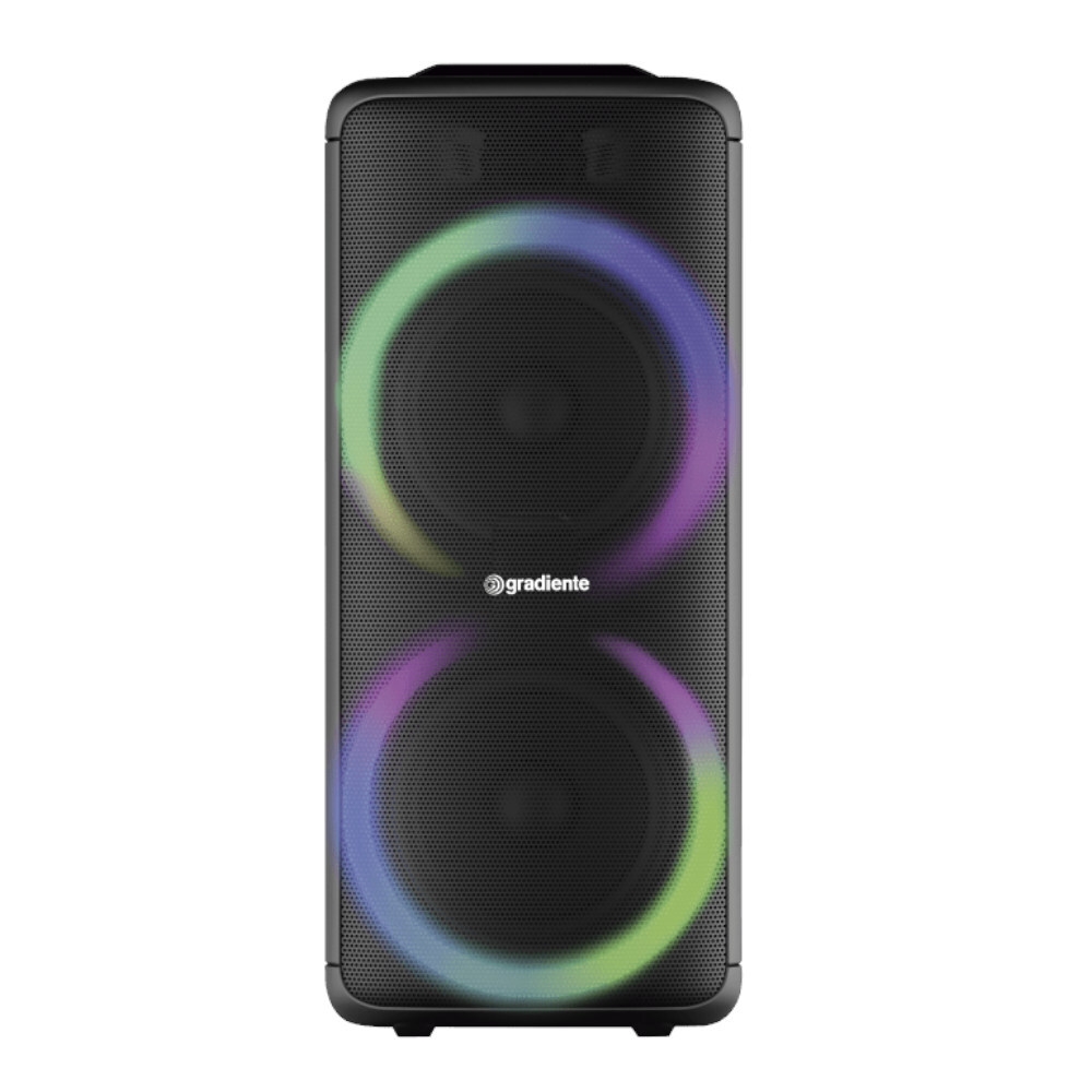 Caixa de Som Gradiente GCA203 com LED 1000W Preto - Bi | Schumann