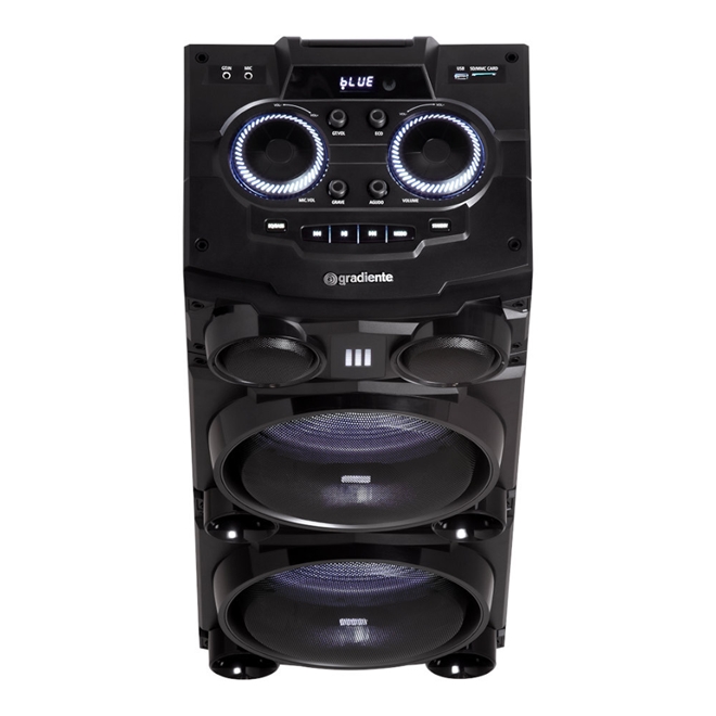 Caixa de Som Gradiente GDB12M 800W Preto - Bivolt Multisom