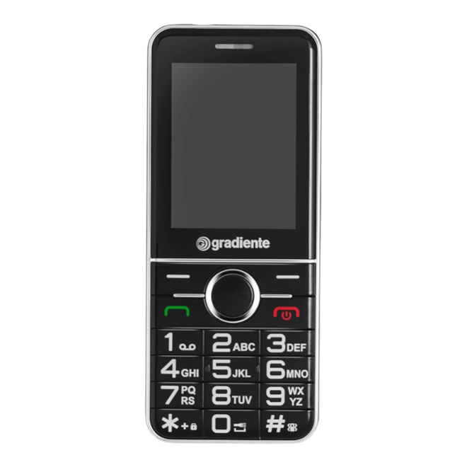Celular Gradiente GFP205P 2GB Tela 2,4” Dual Chip - Pr Multisom