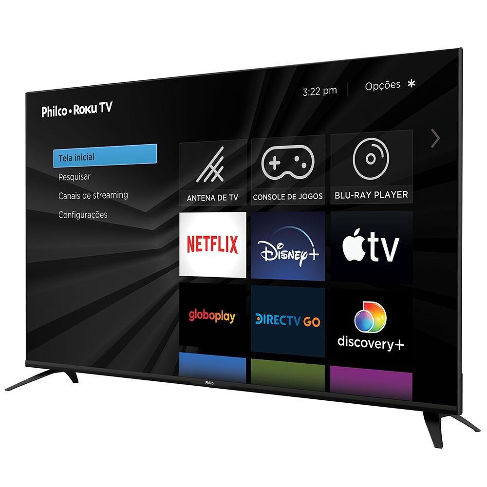 Smart TV 4K 50" Philco LED HDR PTV50G70R2CBBL Roku Dol Multisom