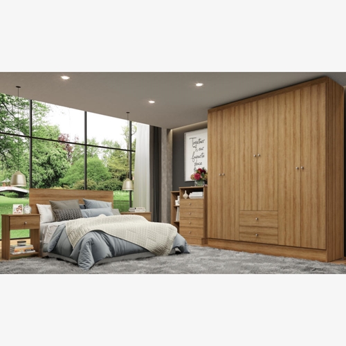 Guarda-Roupa Casal 6 Portas 2 Gavetas THB Astro | Schumann