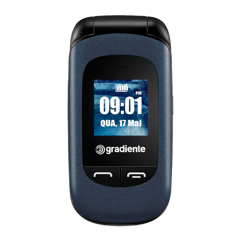 Celular Flip Gradiente GF P 105 Tela 2,4” Dual Chip - Multisom
