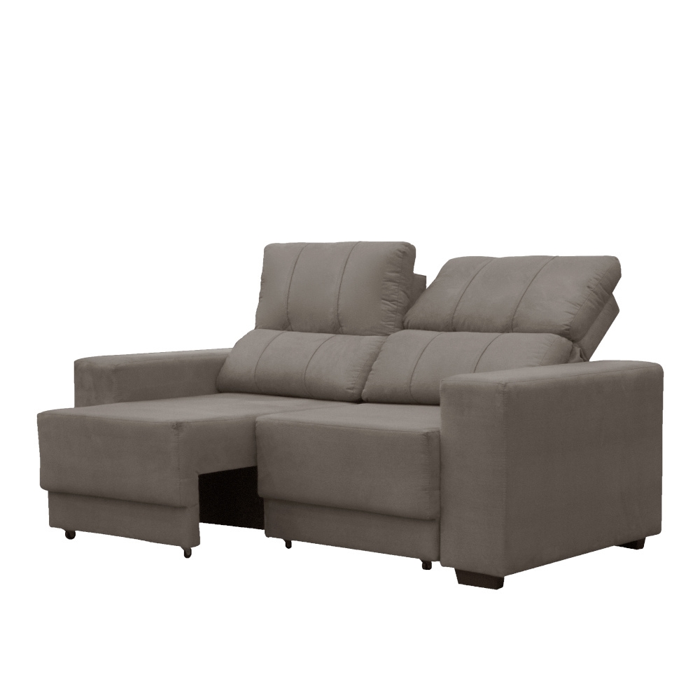 Sofá 2 Lugares 1,85m Retrátil Reclinável Veludo Phorma | Schumann