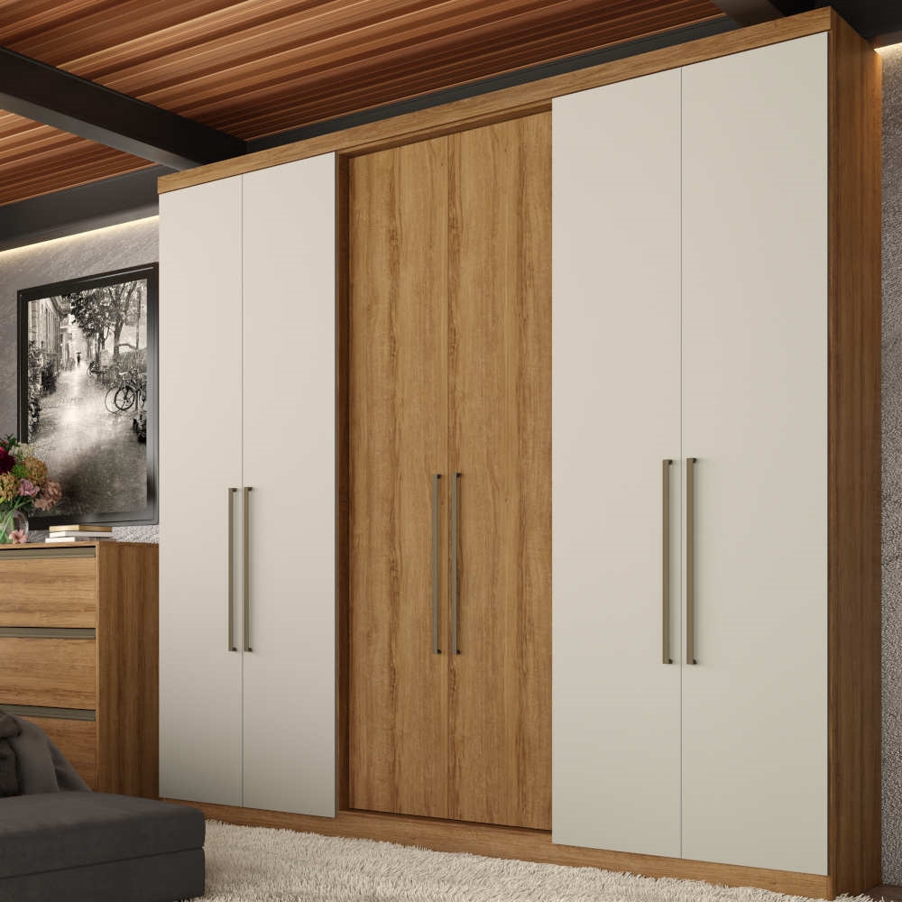 Guarda-Roupa Casal 6 Portas 2 Gavetas THB Presence | Schumann