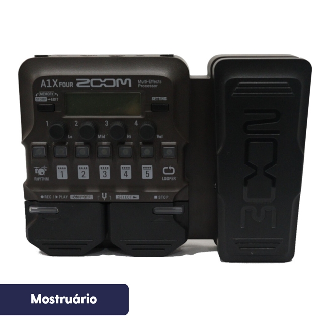 Pedaleira para Instrumentos Zoom A1X Four PT Multisom