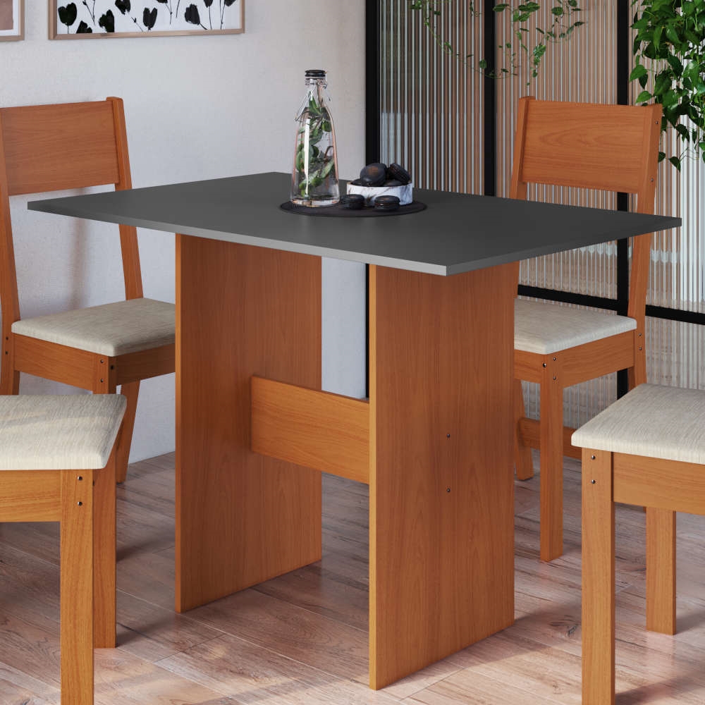 Conjunto Mesa de Jantar e 4 Cadeiras Karla Indekes | Schumann