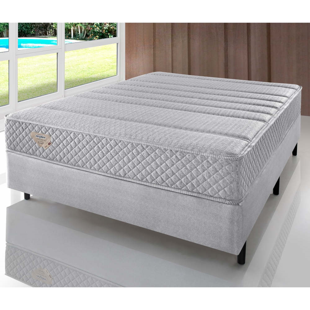 Cama Box Casal Ecoflex 138x188x66cm Molas Ensacadas Ci | Schumann