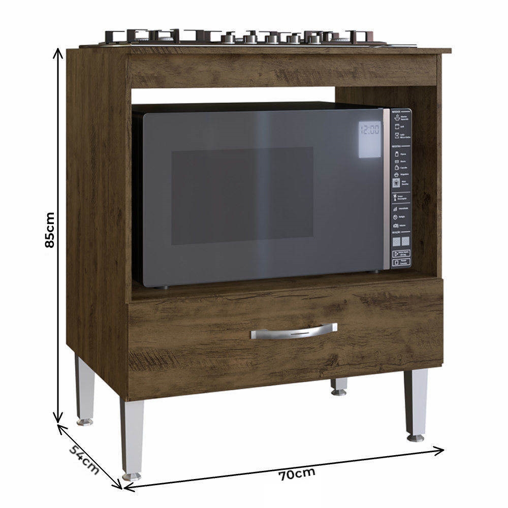Balcão para Cooktop 1 Porta IRM Light | Schumann