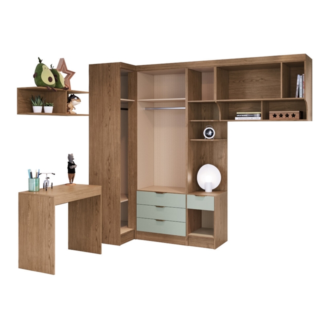 Quarto Modulado 6 Peças Castro Infinity Pistache | Schumann