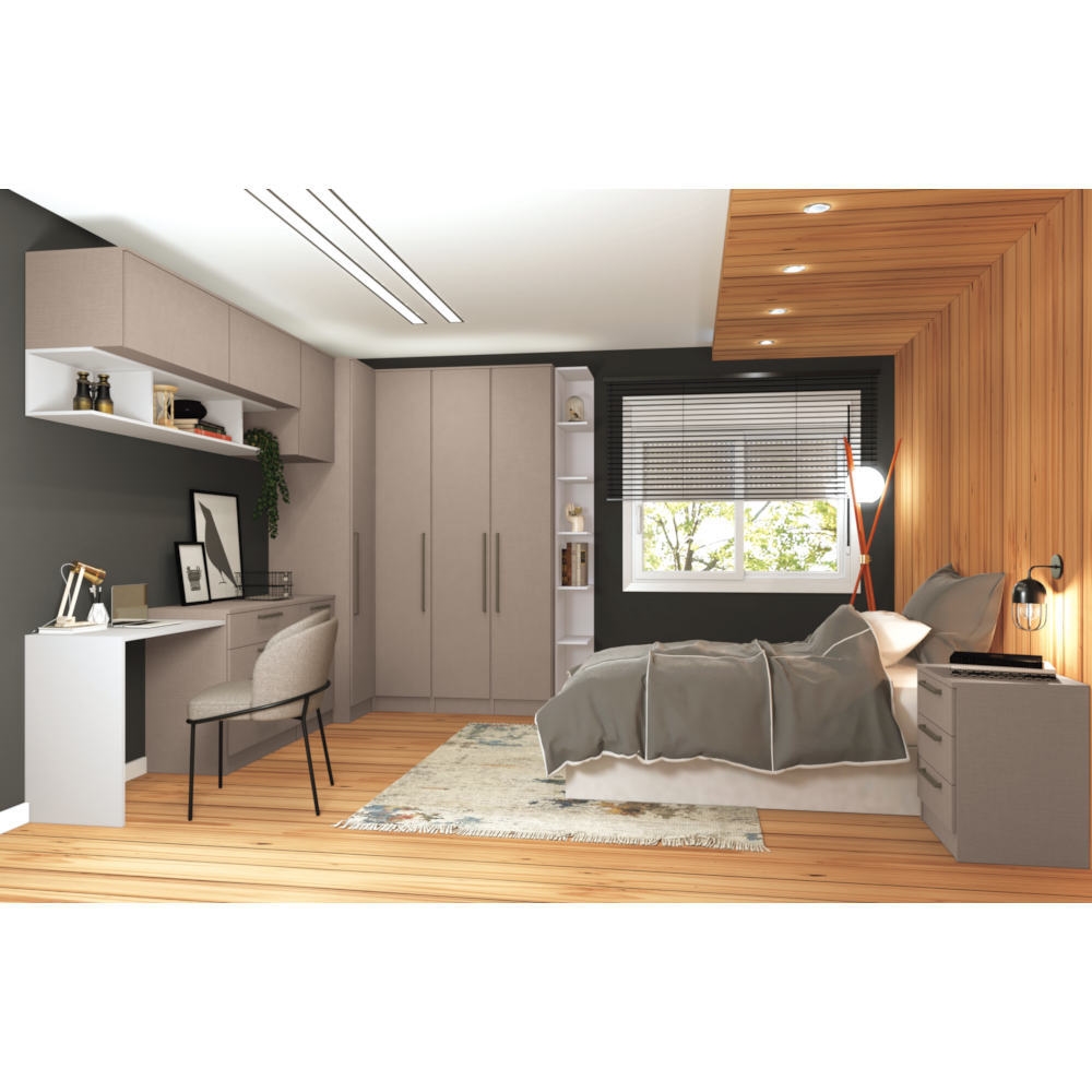 Quarto Modulado Casal 14 Peças Castro Requinte | Schumann
