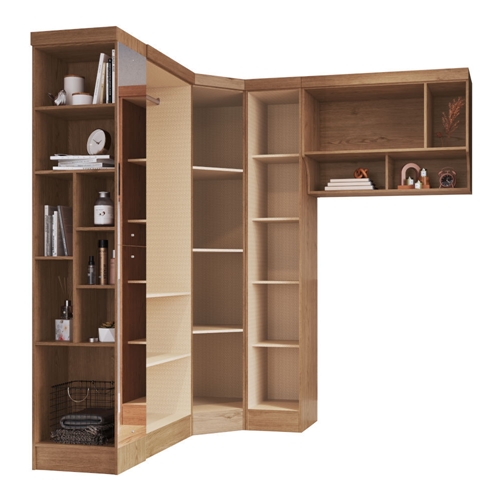 Quarto Modulado 5 Peças Castro Infinity Branco/Pistach | Schumann