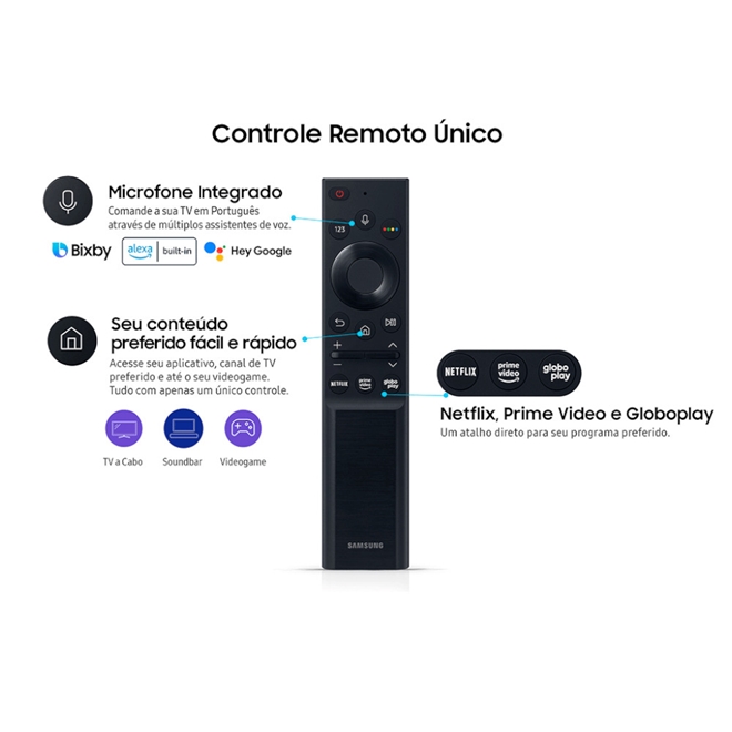 Smart TV 75" Samsung LED UHD UN75AU7700GXZD Dolby Plus | Schumann