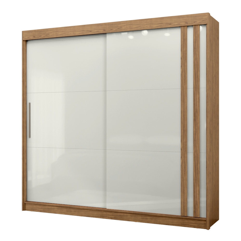 Guarda-Roupa Casal 2 Portas de Correr 4 Gavetas 100% M | Schumann