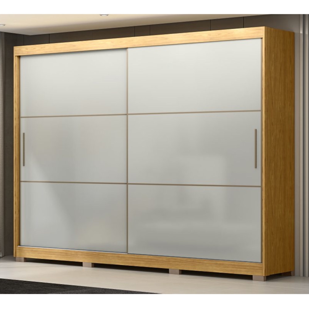 Guarda-Roupa Casal 2 Portas de Correr 4 Gavetas MX Móv | Schumann