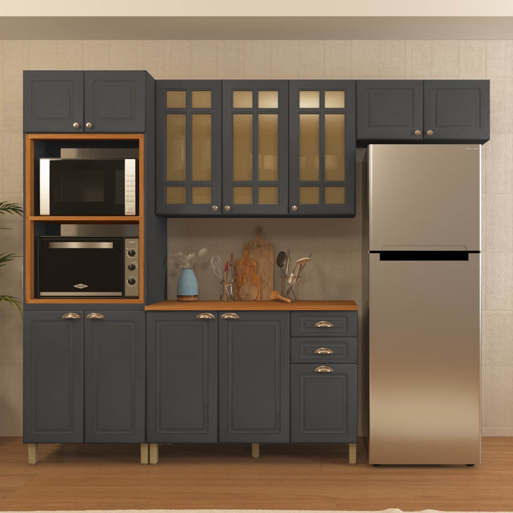 Cozinha Completa 12P 2G Indekes Firenze – Chumbo | Schumann