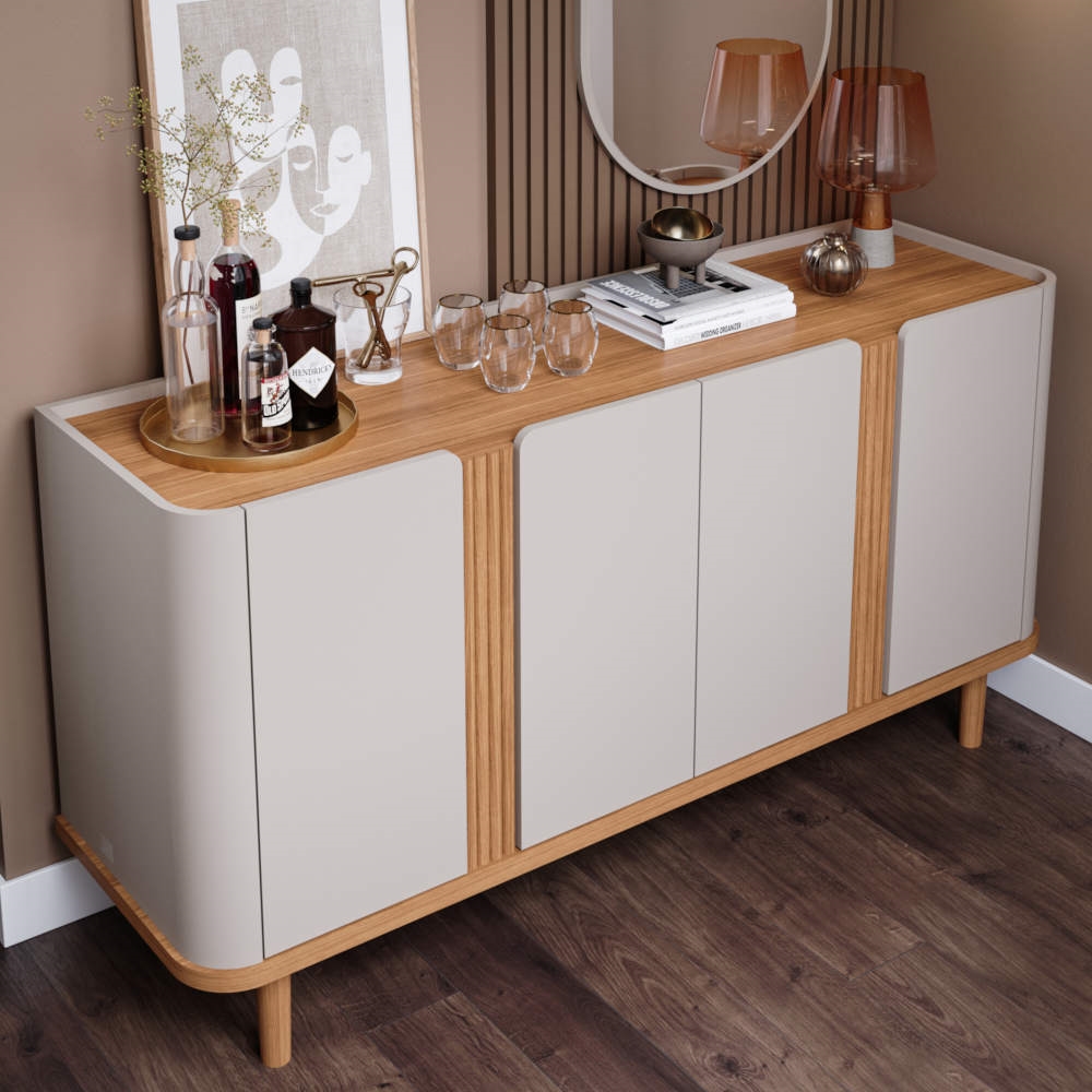 Buffet 4 Portas 153,3cm 100% MDF Cimol Eva | Schumann