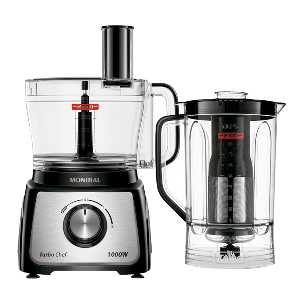 Multiprocessador Mondial Turbo Chef MPN-01-B 5 em 1 co | Schumann