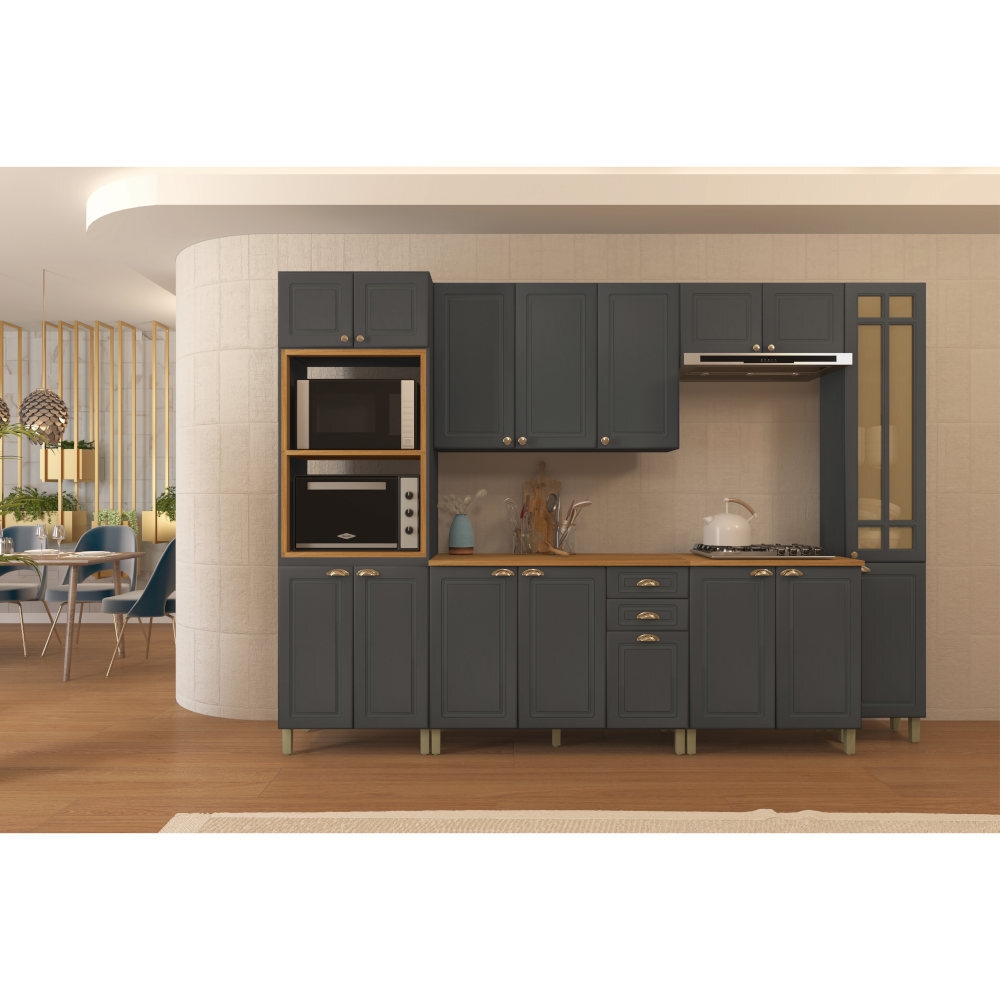 Cozinha Completa 16 Portas 2 Gavetas Indekes Firenze C | Schumann