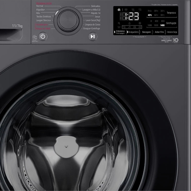 Lava e Seca LG 11Kg VC5 CV3011BC4 Titanium | Schumann