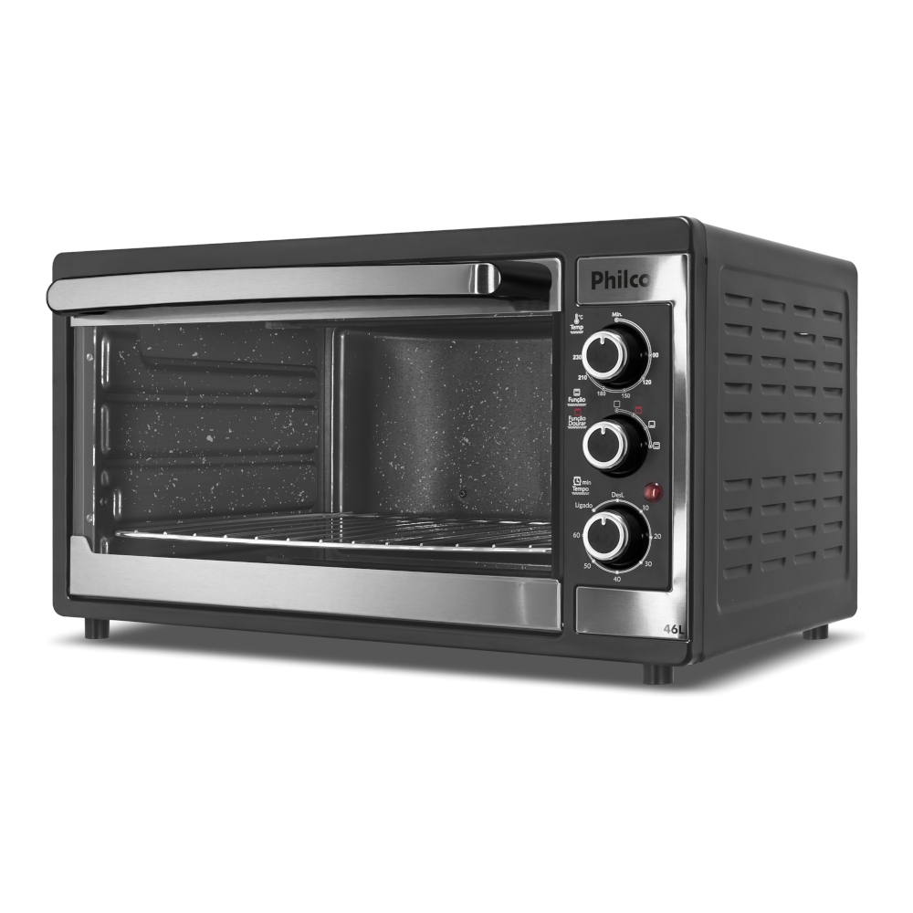 Forno Elétrico Philco PFE48IPL 46 Litros Preto/Inox | Schumann