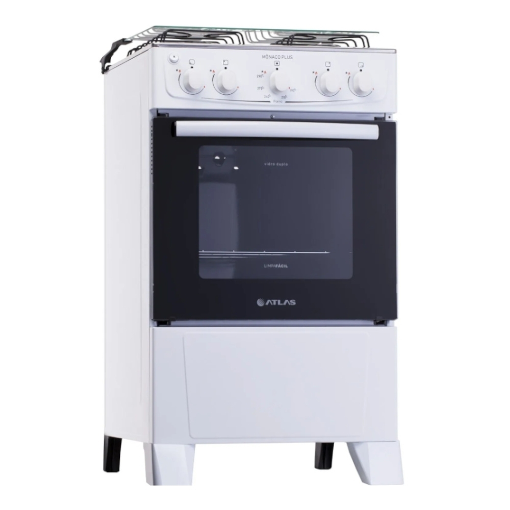 Fogão 4Bocas Atlas Mônaco Plus e Air Fryer Mondial AFN | Schumann