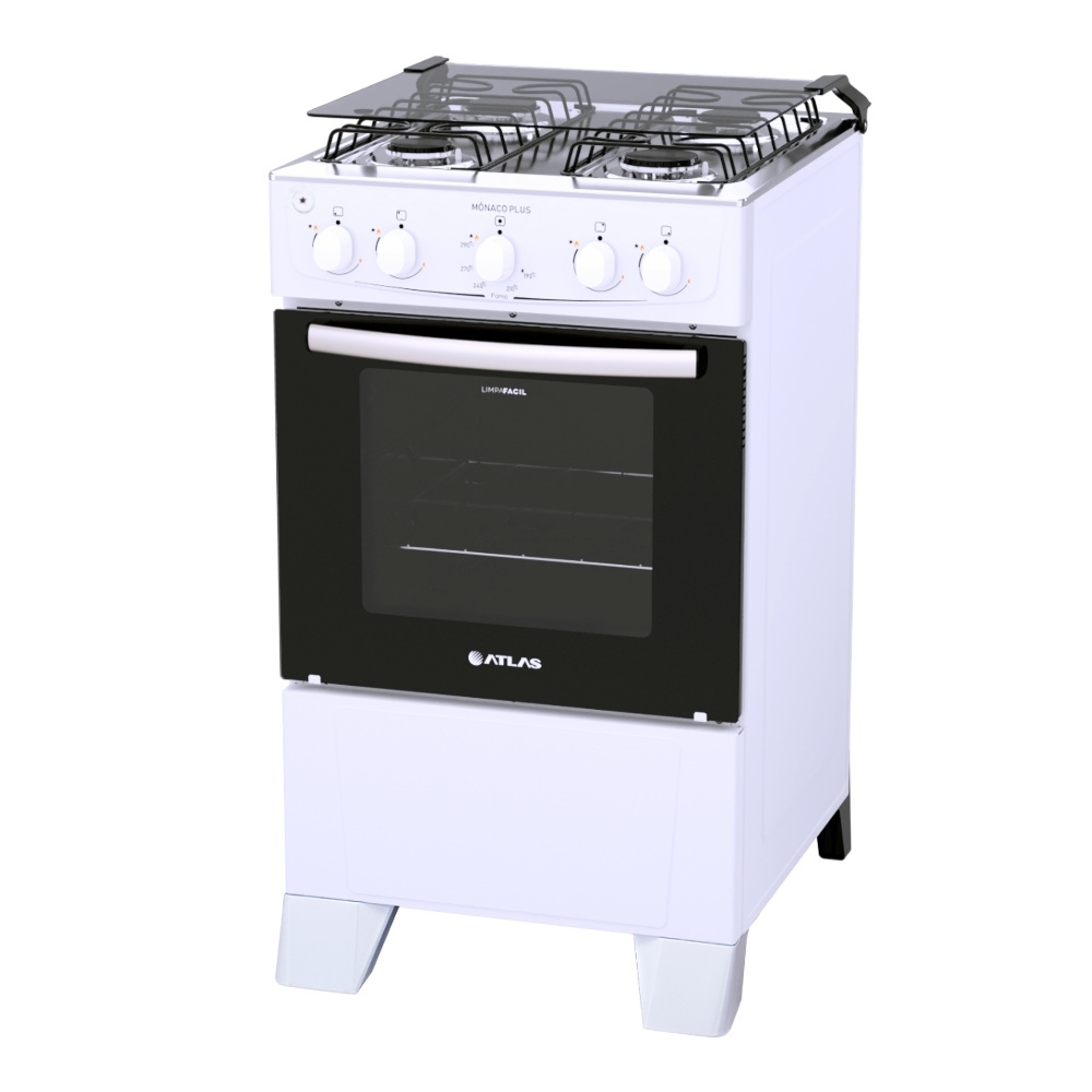 Fogão 4Bocas Atlas Mônaco Plus e Air Fryer Mondial AFN Multisom