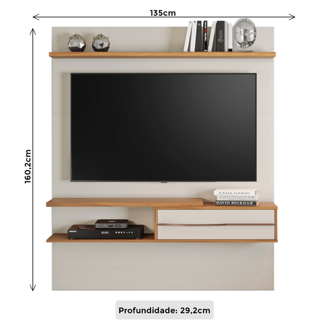 Painel para TV até 55 Polegadas 1,35m Notável NT 1155 | Schumann