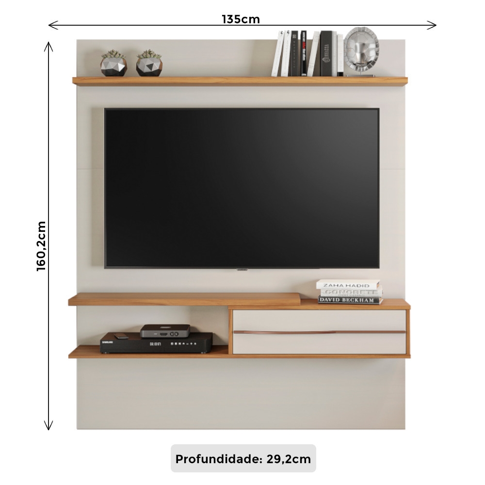 Painel para TV até 55 Polegadas 1,35m Notável NT 1155 | Schumann