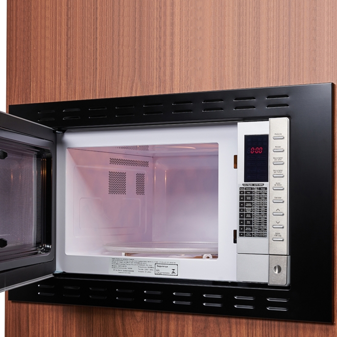 Micro-ondas de Embutir Fischer Fit Line 25 Litros Pret | Schumann