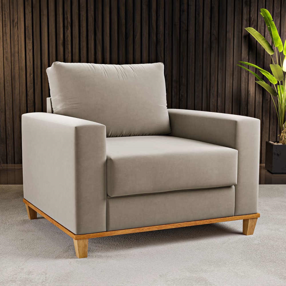 Poltrona Veludo Viero Prada Multisom