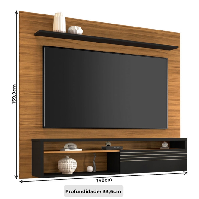 Painel para TV até 65 Polegadas 1,60m Notável NT 1100 | Schumann