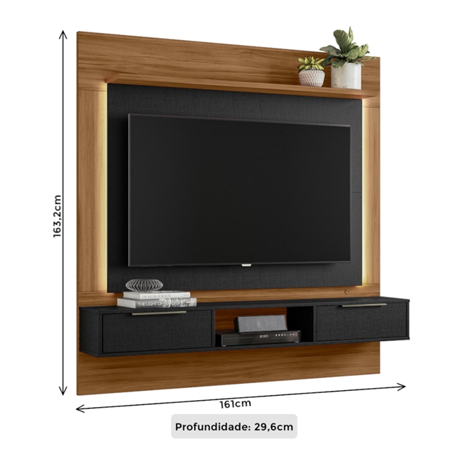 Painel para TV até 58 Polegadas 1,61m com LED Notável | Schumann