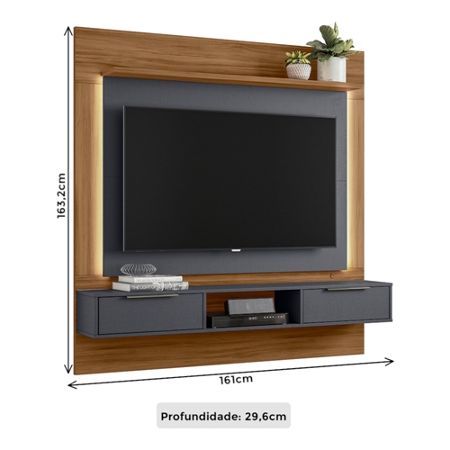 Painel para TV até 58 Polegadas 1,61m com LED Notável | Schumann