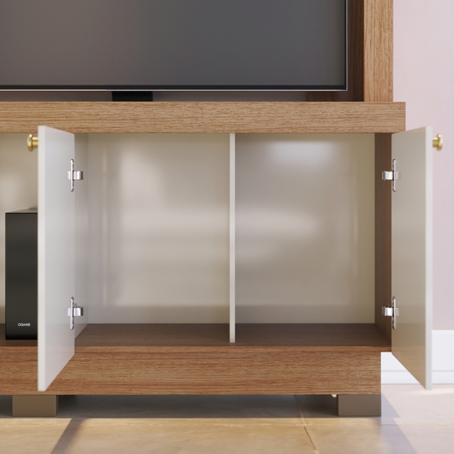 Estante Home para TV até 50 Polegadas 1,6m 2 Portas e | Schumann