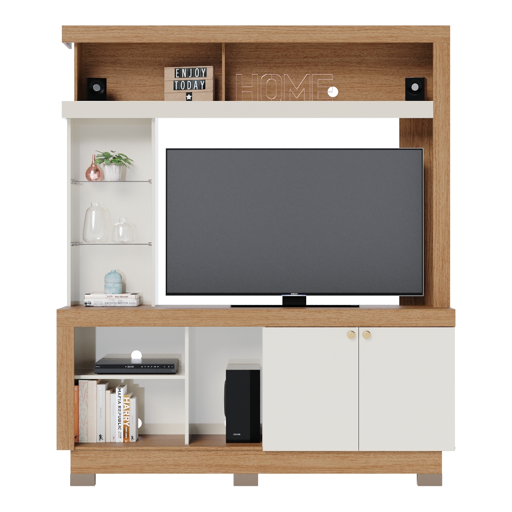 Estante Home para TV até 50 Polegadas 1,6m 2 Portas e | Schumann
