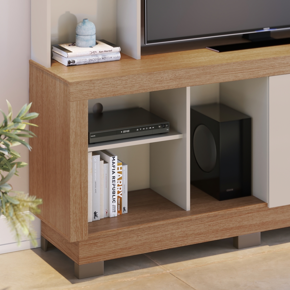 Estante Home para TV até 50 Polegadas 1,6m 2 Portas e | Schumann