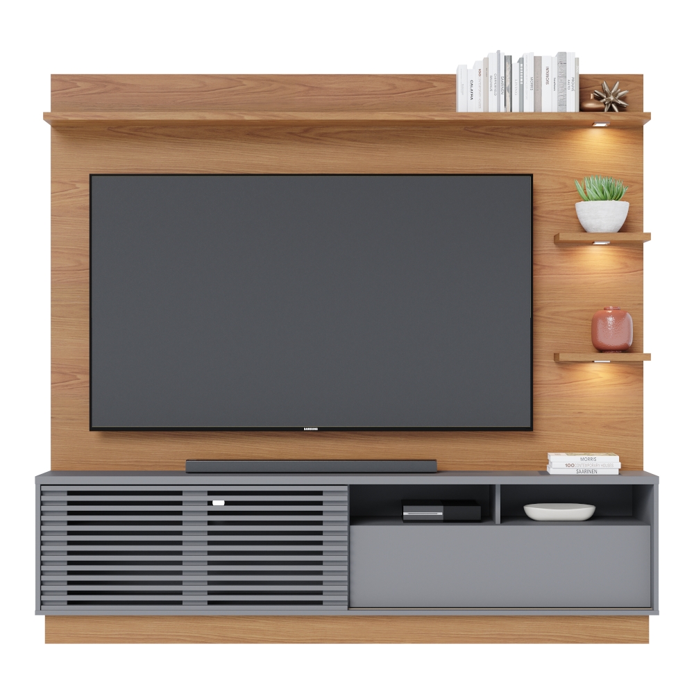 Estante Home para TV até 70 Polegadas 2m 1 Porta 3 Pra | Schumann