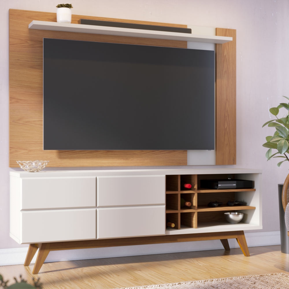 Rack Noronha com Painel Leme para TV até 60 Polegadas | Schumann