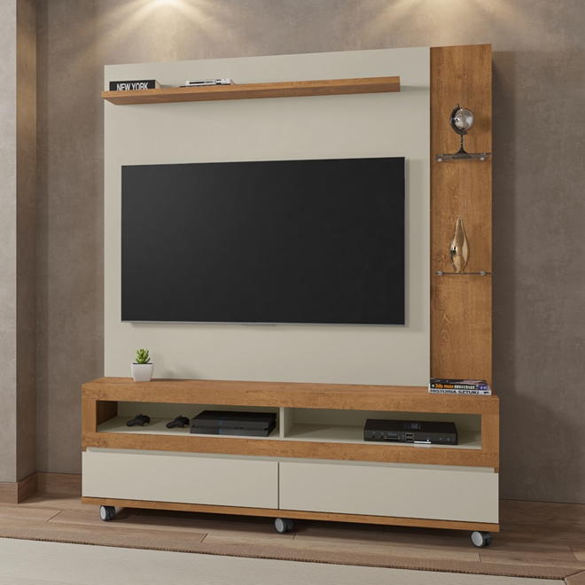 Estante Home para TV 65 Polegadas 1,6m 3 Prateleiras B | Schumann