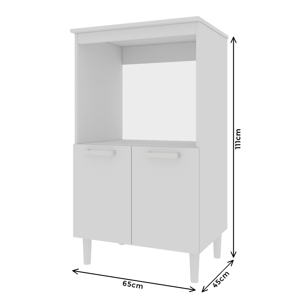 Balcão Multiúso 2 Portas e 1 Nicho Indekes Talita | Schumann