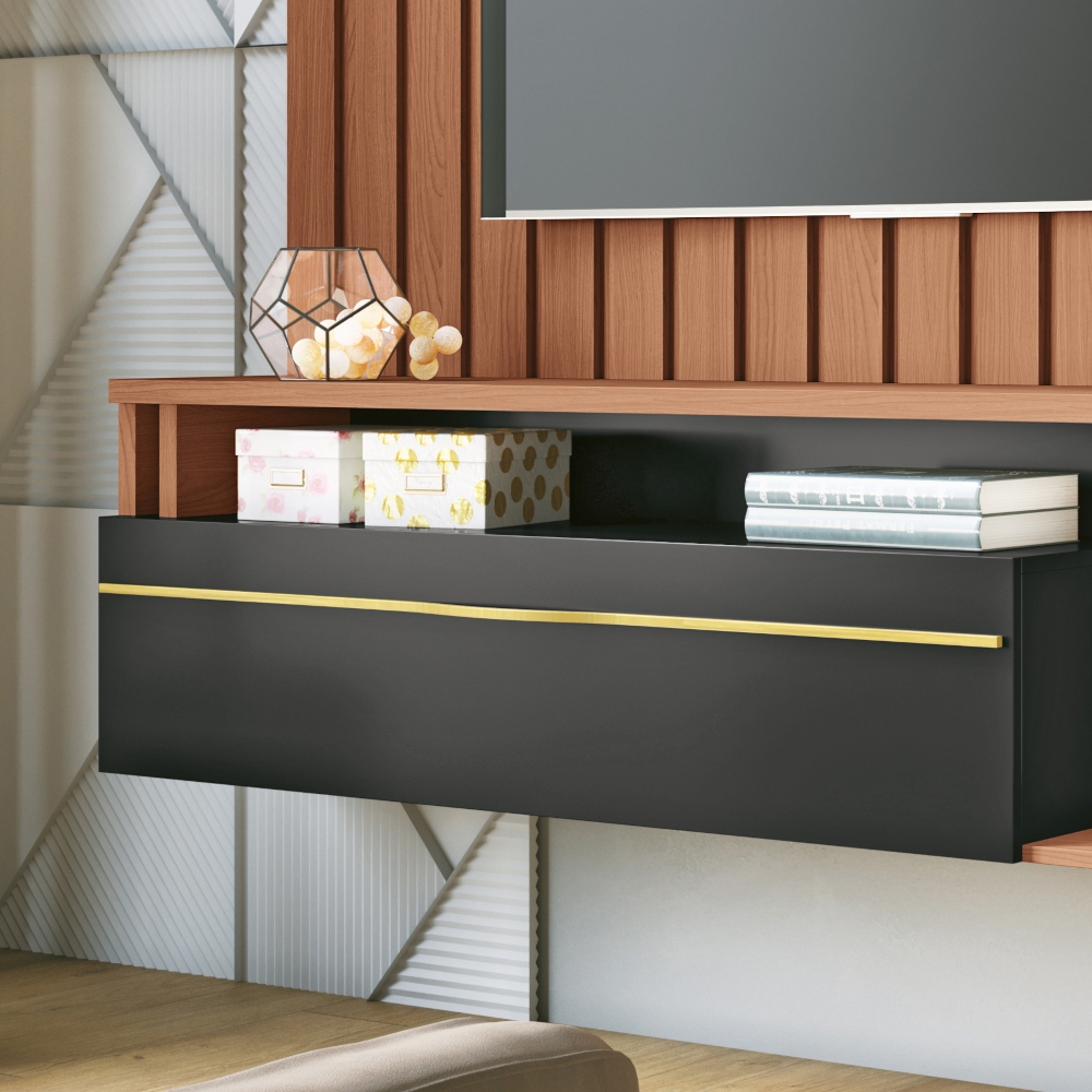 Painel para TV até 55 Polegadas 1,60m HB Móveis Self | Schumann