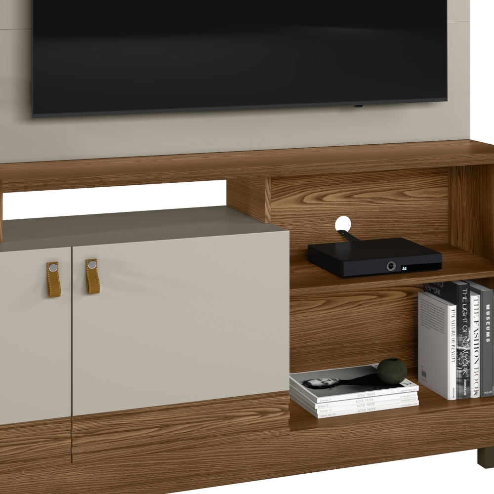 Estante Home para TV até 50 Polegadas 1,6m 2 Portas e | Schumann