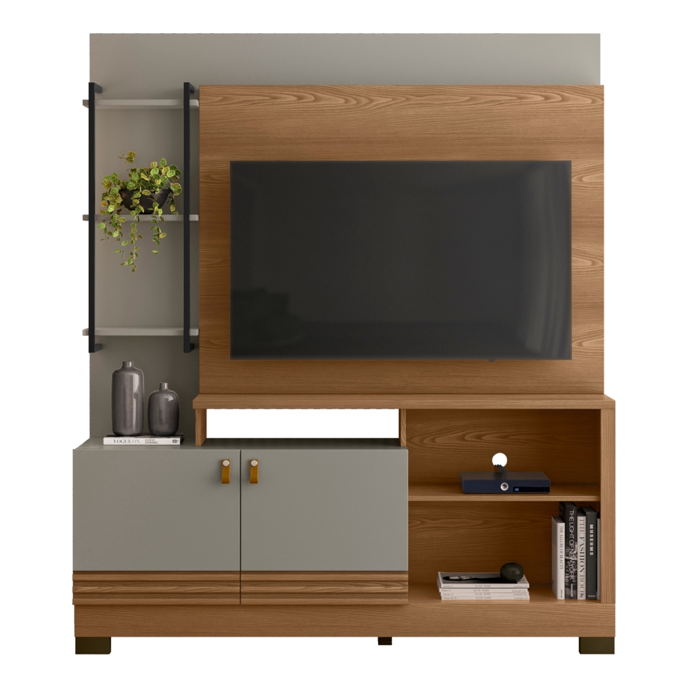 Estante Home para TV até 50 Polegadas 1,6m 2 Portas e | Schumann